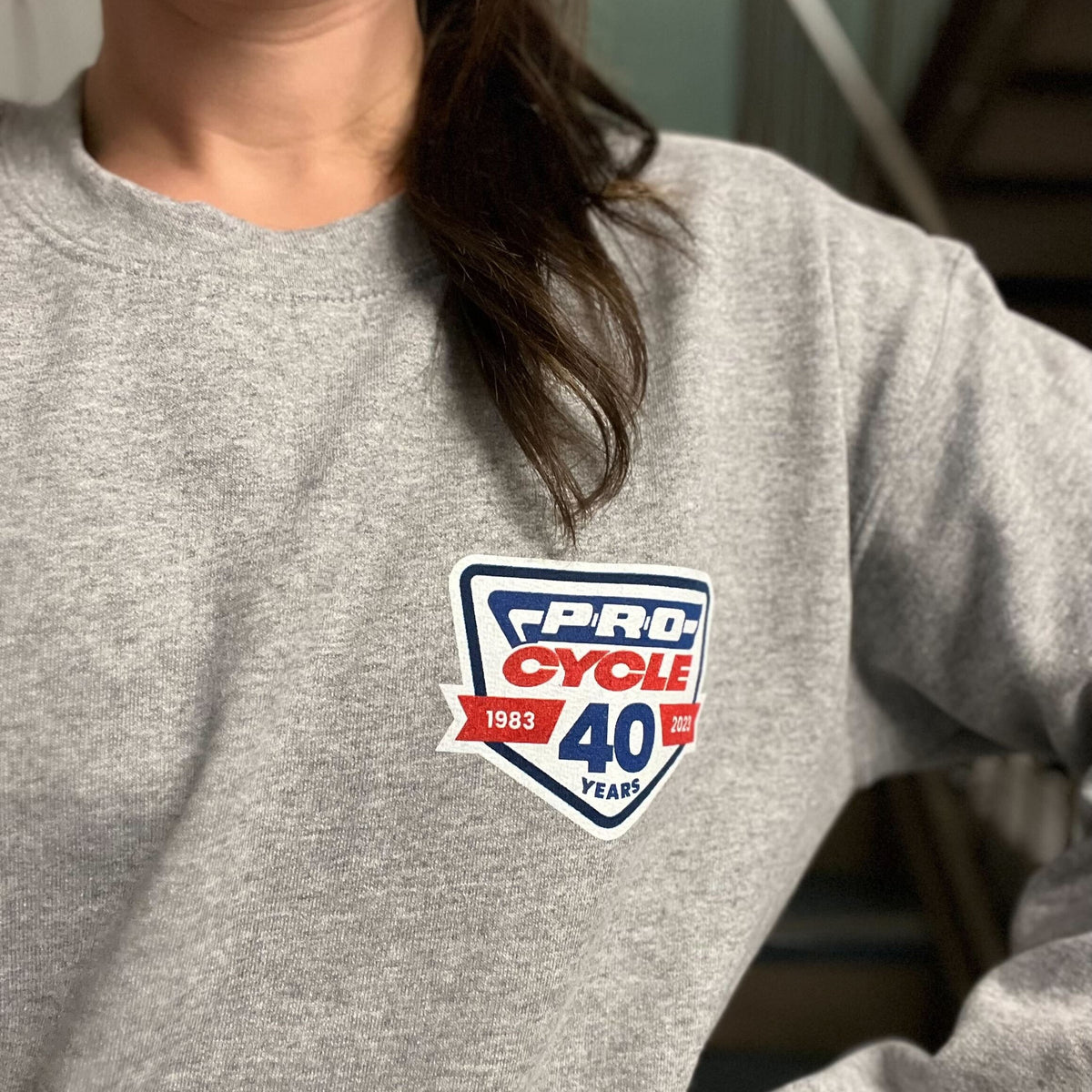 Pro Cycle 40th Anniversary Crew Neck - Grey